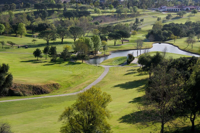 Golf Course stock image. Image of carts, scenic, paths - 7917495