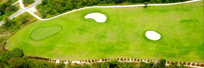Golf course from above stock photo. Image of fairway - 22718974