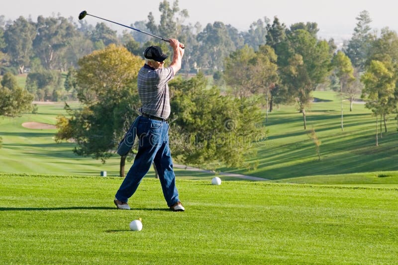 Golf Course Action stock image. Image of leisure, ball - 3681847