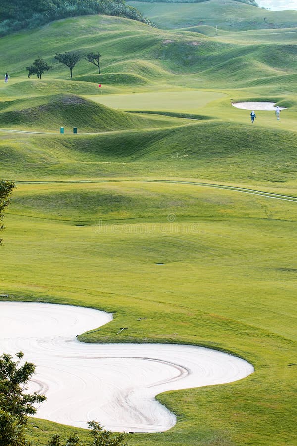 Golf course view stock image. Image of hole, iron, aerial - 845517