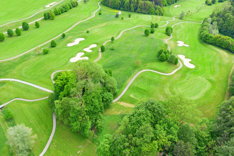 Golf course stock image. Image of leisure, exercise, luxury - 9915717