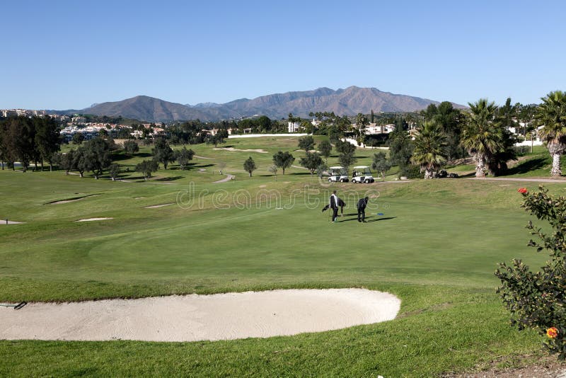 Golf course editorial photo. Image of cloud, palm, sand - 48025506