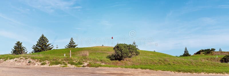 Golf Course beside a beach stock image. Image of golf - 148095851