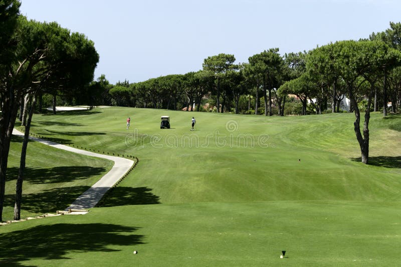 Golf Course stock photo. Image of green, lago, field - 30005332