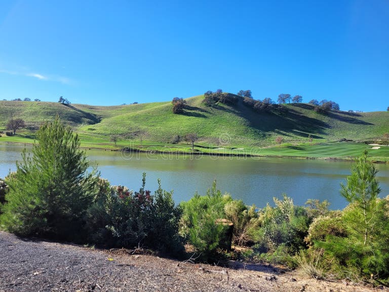 Golf course at Cache Creek stock image. Image of tree - 288576069