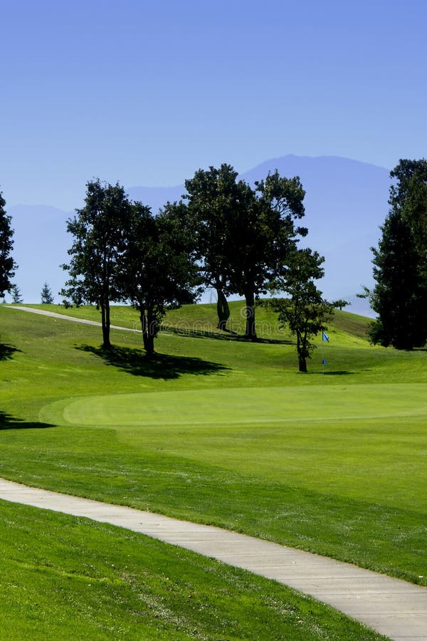 Cart Path at Golf Course stock image. Image of tranquil - 22575799