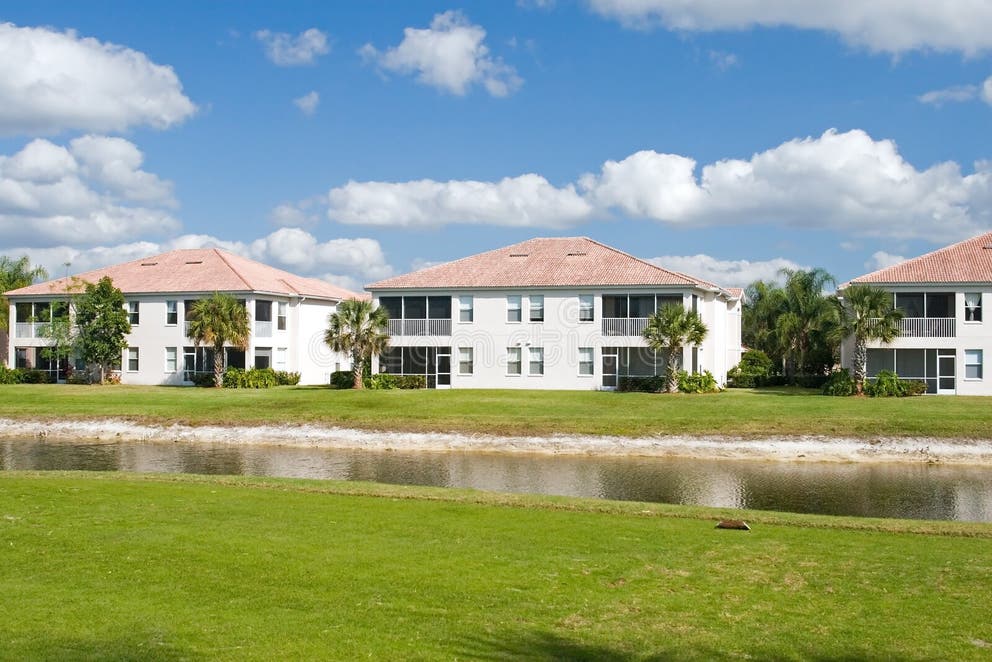 Golf Course Condos stock photo. Image of golfer, retire - 4750742