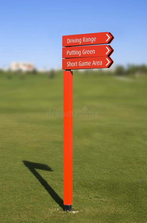 Golf Course Direction Signs Stock Image - Image of portugal, play: 16915527