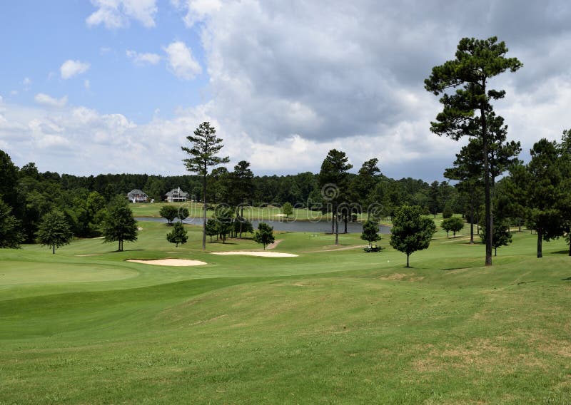Golf course fairway greens stock photo. Image of hobby - 109131262