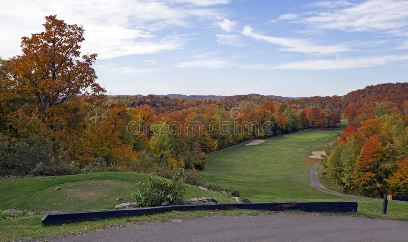 Golf course stock image. Image of seasonal, fall, branch - 79198953