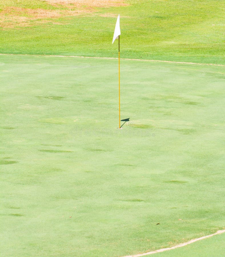 Golf course with flag stock image. Image of flag, landscape - 40390797