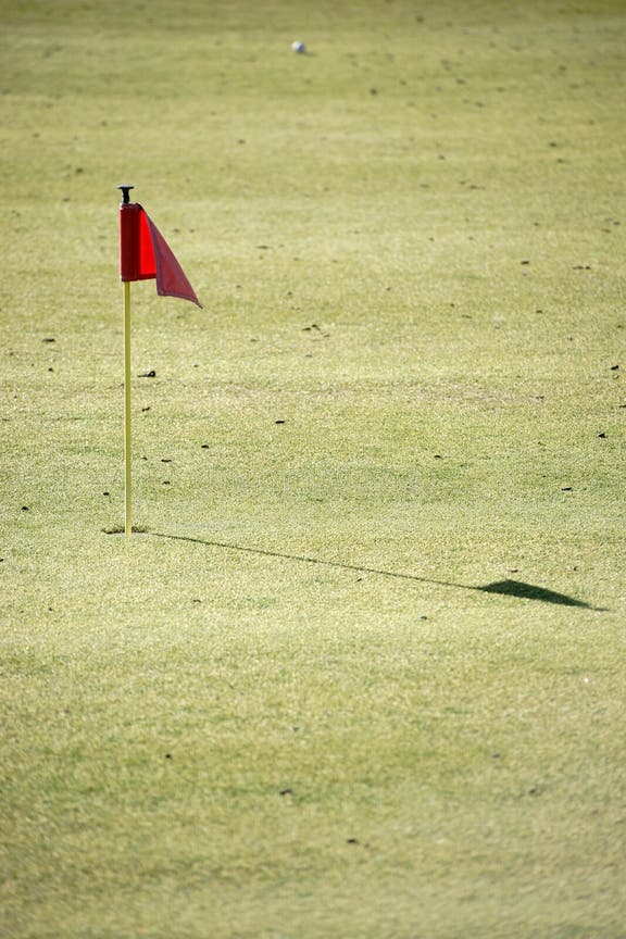 Golf course with flag stock image. Image of putting, grass - 67726071