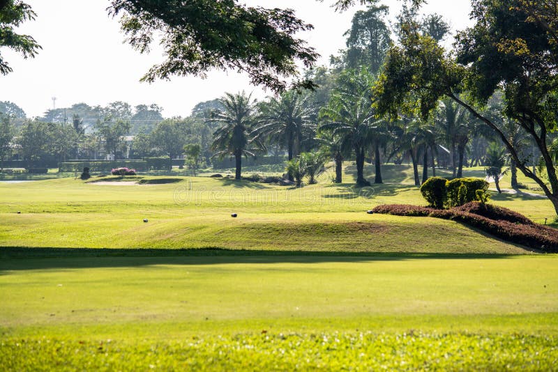 Golf Course the Game in Beautiful Nature. Stock Photo - Image of sport ...