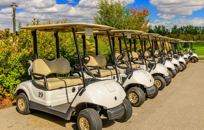 Golf Course Golf Cart line stock photo. Image of centennial - 77637282