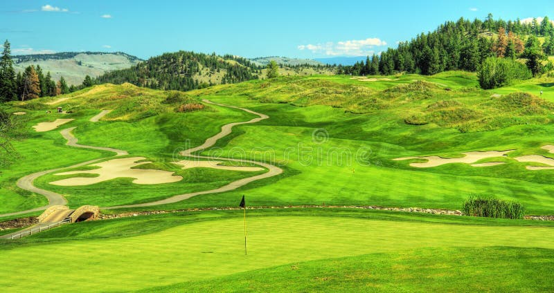 Perfect Golf Course stock image. Image of greens, birdie - 6364191