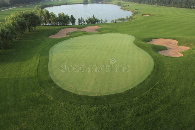Golf Course, The Grass, Design Stock Image - Image of scenery, province ...