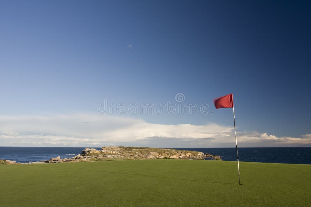 Golf Course Green in Botany Bay National Park Stock Image - Image of ...