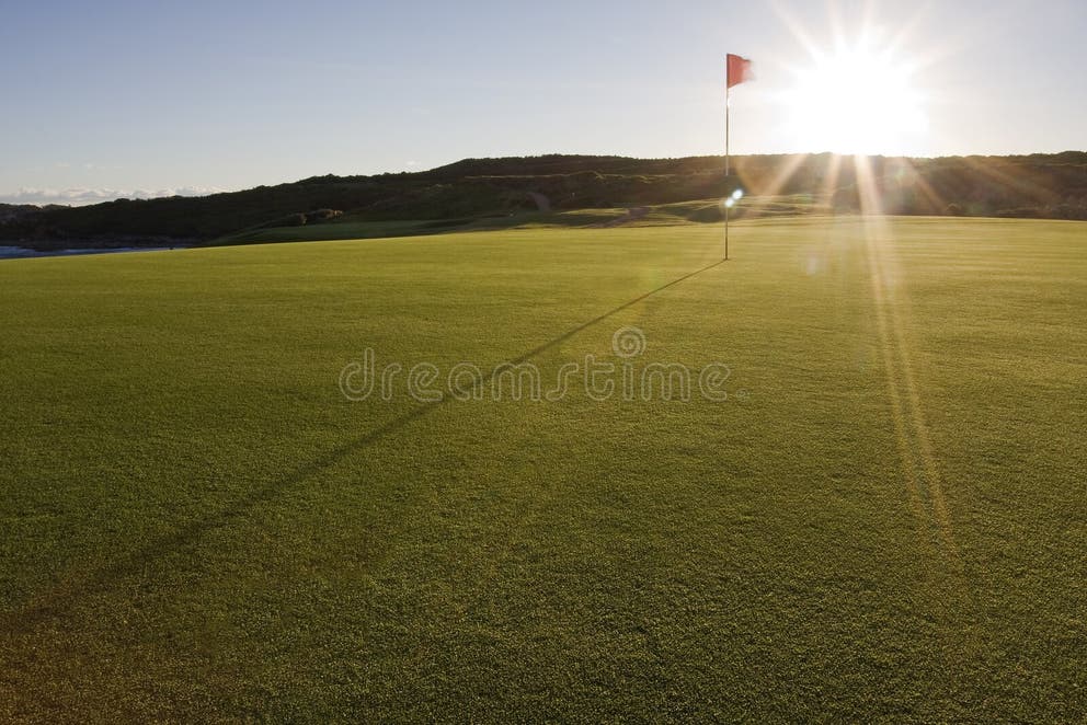 Golf Course Green in Botany Bay National Park Stock Image - Image of ...
