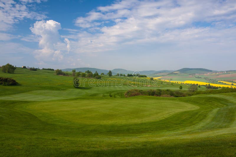 On the spring golf course stock image. Image of putting - 31045373