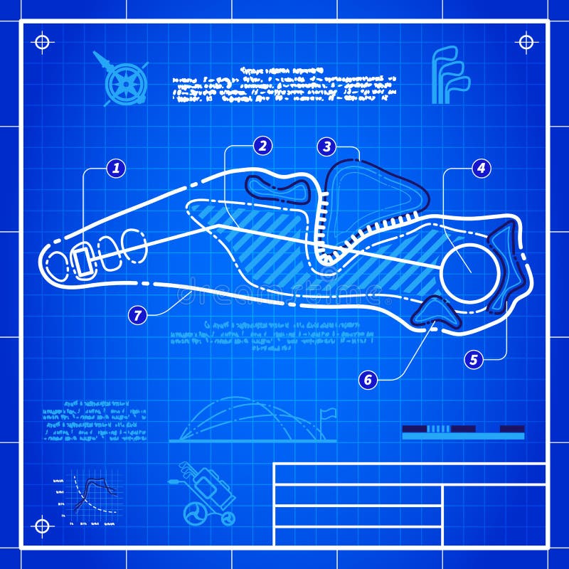 Golf course layout drawing stock vector. Illustration of fairway - 52303775