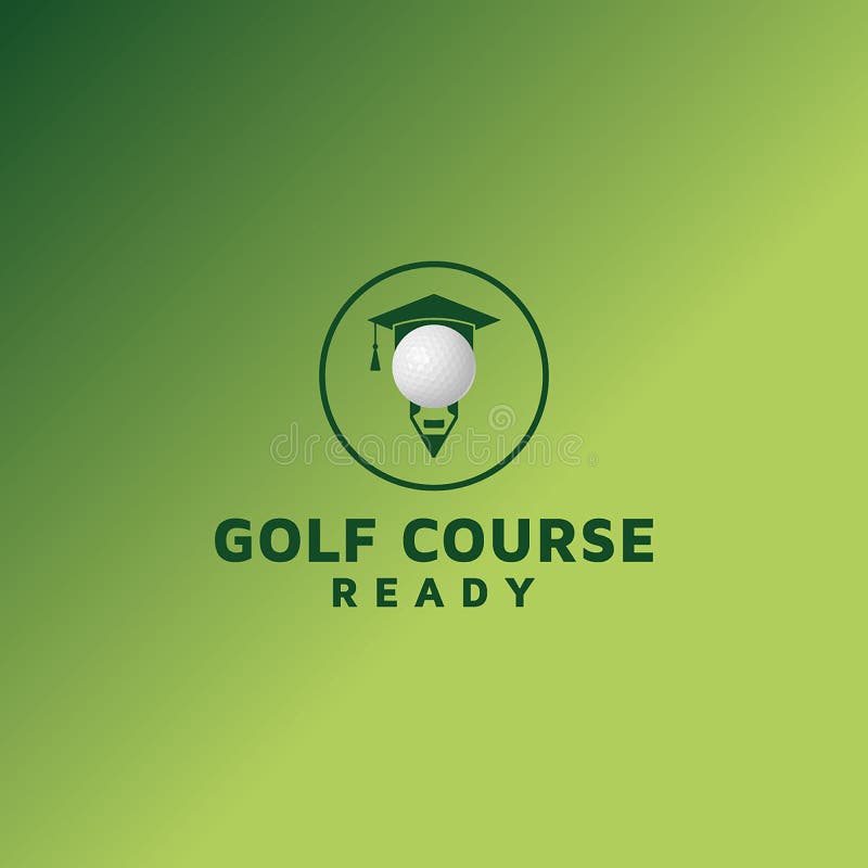 Golf Course Logo Design Element Stock Vector - Illustration of icon ...