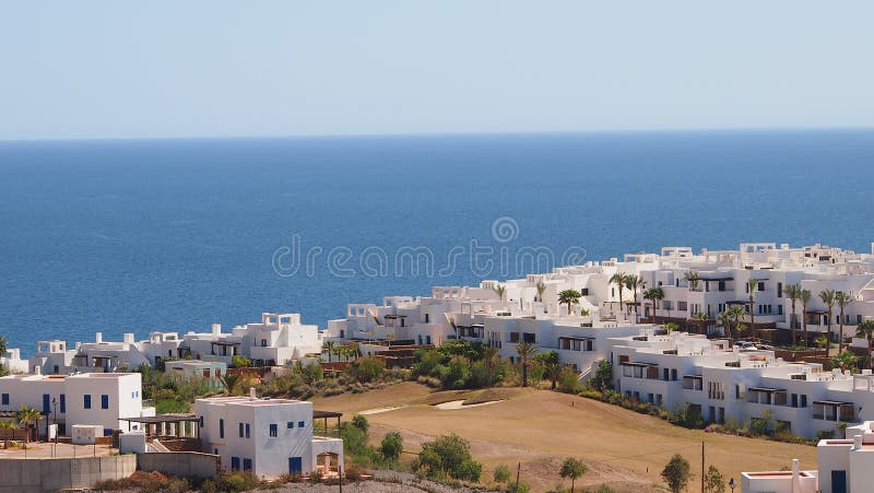 Golf Course and Luxury Villas Stock Photo - Image of cloud, coastal ...