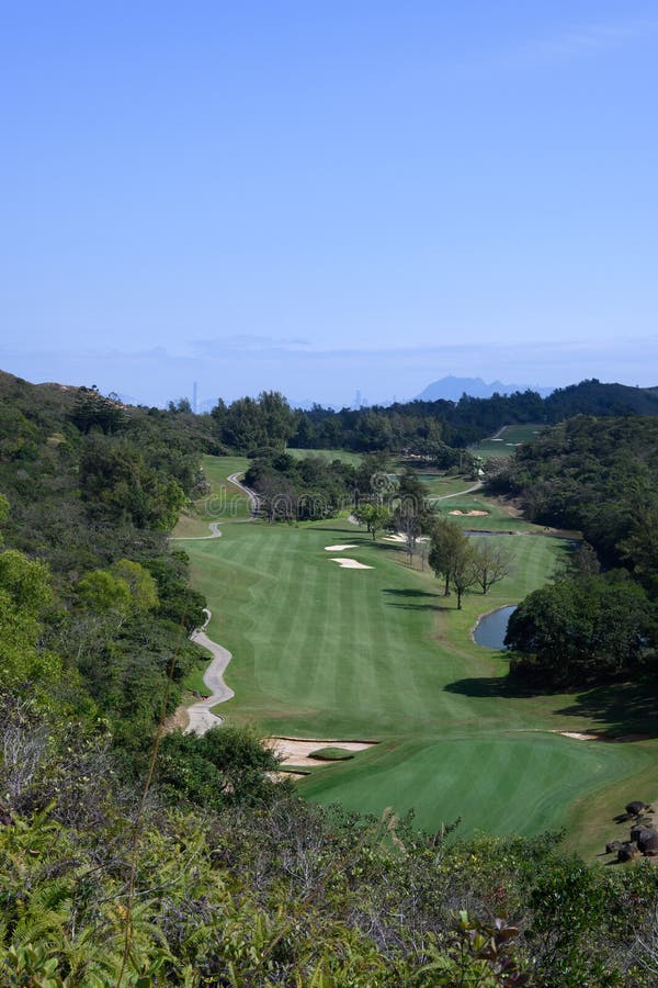 Golf Course Near Discovery Bay Stock Photo - Image of plain, discovery ...