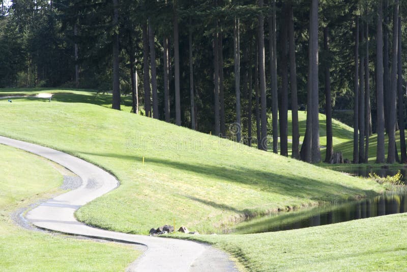 Golf Course stock photo. Image of green, golf, winding - 32673434