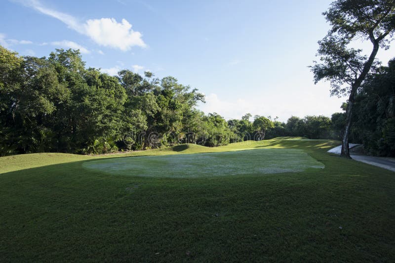 A golf course panorama stock photo. Image of landscape - 238941024
