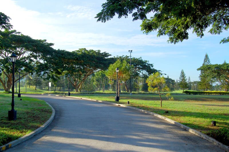 Golf Course Pathway at Mount Malarayat in Lipa, Batangas, Philippines ...