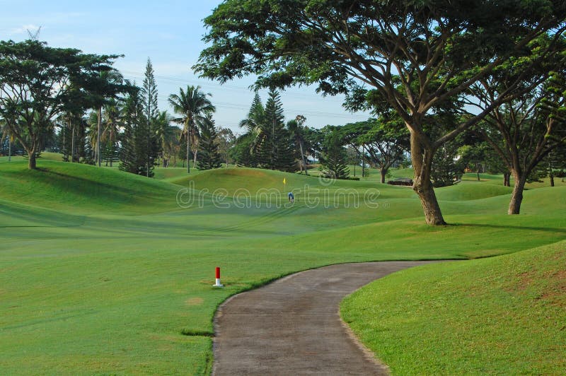 Golf Course Pathway at Mount Malarayat in Lipa, Batangas, Philippines ...