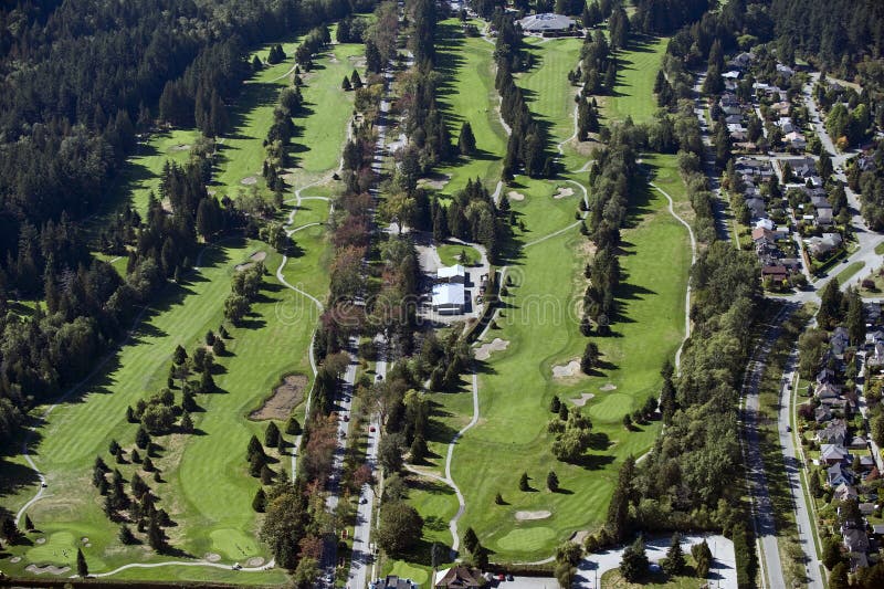 Golf Course by the Point Gray Stock Image - Image of lexury, columbiua ...