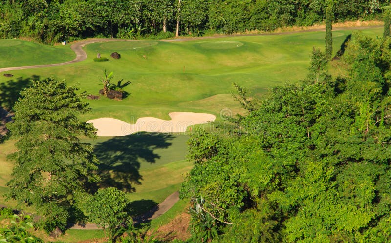 Golf course stock photo. Image of plants, fairway, shade - 47686696