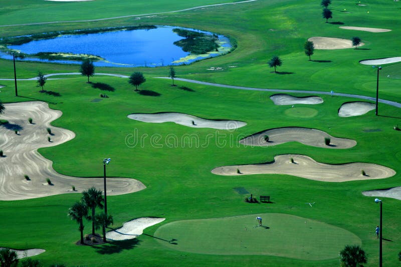 View on the golf course stock photo. Image of hole, sport - 6811164
