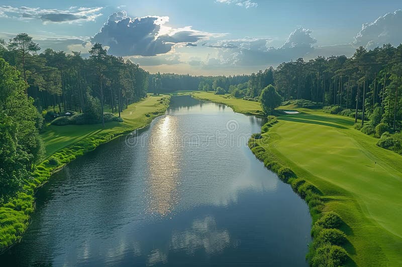 River Running through Mountain Range, Generated Ai Image Stock ...