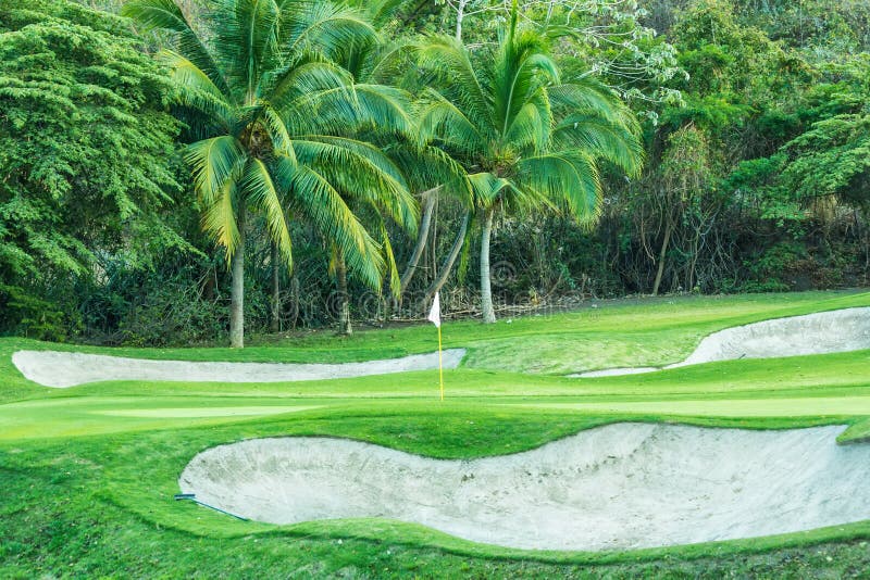 Golf Course stock photo. Image of golf, green, tropical - 39474030