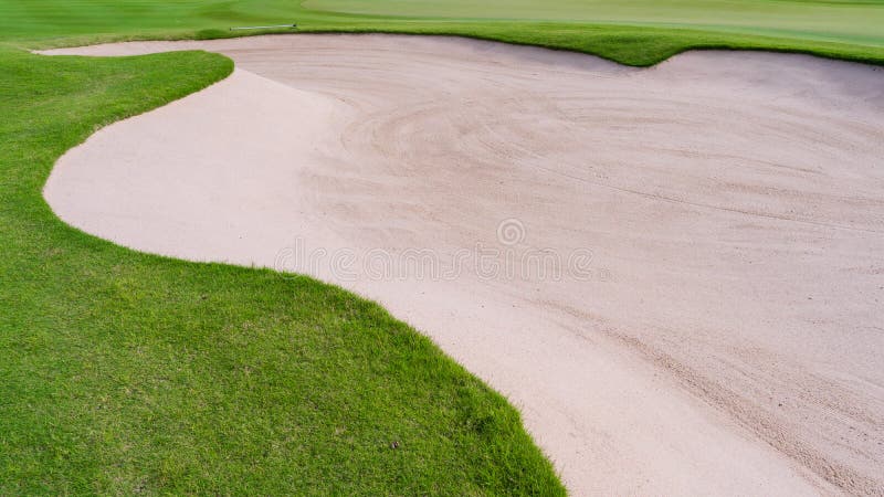 Golf Course Sand Pit Bunker Aesthetic Background,Used As Obstacles for ...