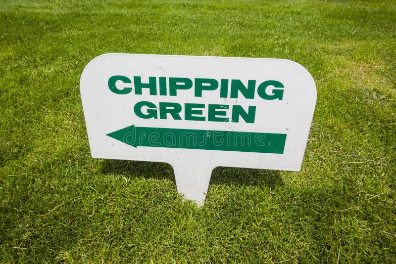 Golf Course Signs stock image. Image of white, green - 27323547