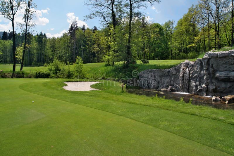 Perfect Golf Course stock image. Image of greens, birdie - 6364191