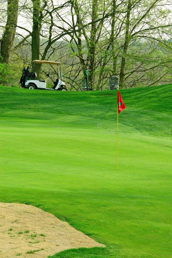 Golf Course stock photo. Image of hills, golf, lake, maples - 1462032