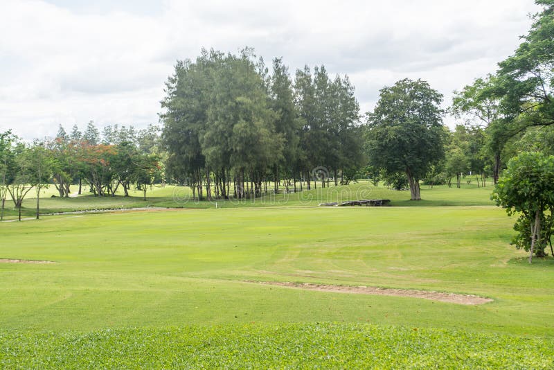 Golf Course stock image. Image of calm, field, grass - 93688313