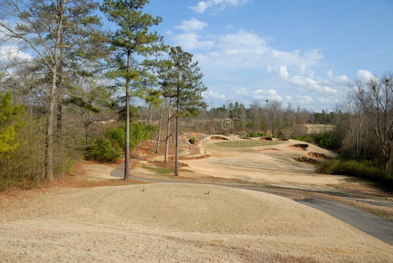 Golf course tee off stock photo. Image of bunker, club - 18581266