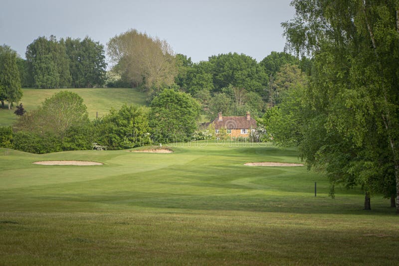Empty Golf Course in Kent, UK Stock Photo - Image of lifestyle, meadow ...