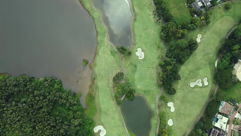 A Golf Course View Capture by Drone Stock Footage - Video of ...