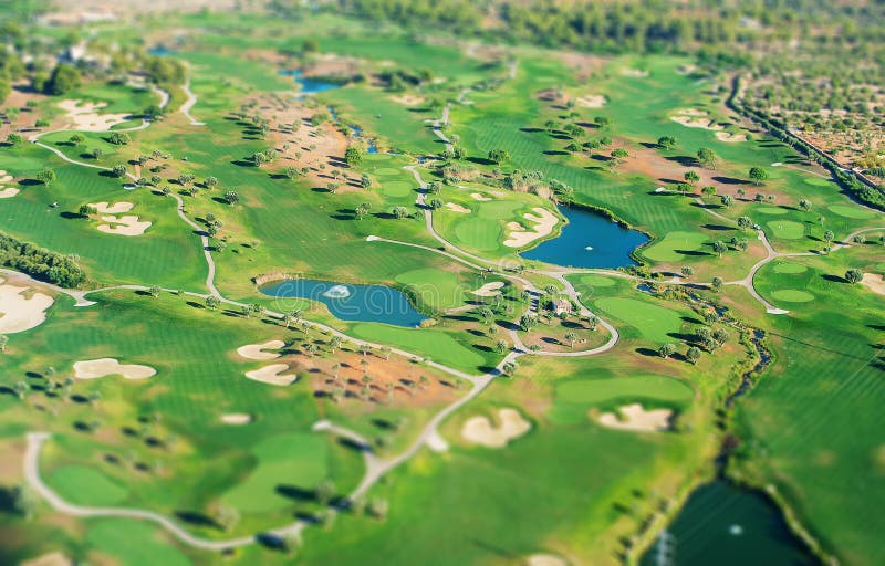 Golf course aerial. stock image. Image of trap, high, 060607c0257 - 3417339