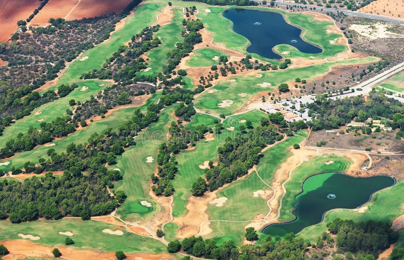 Golf course. stock photo. Image of golfing, district - 89743198