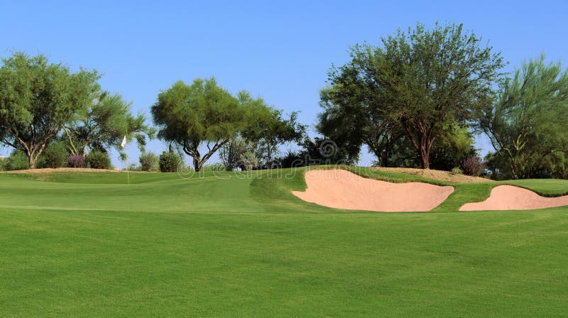 Arizona Desert Golf Course Fairway Stock Image - Image of fairway ...