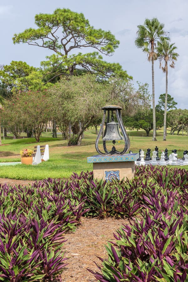 Golf Courses and Palm Trees Landscape Florida State Stock Photo - Image ...