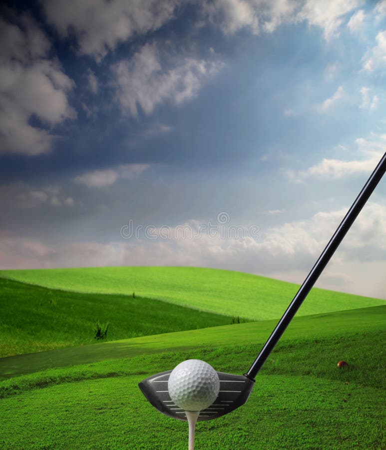 Golf court stock photo. Image of sport, cloudy, golf - 12744394