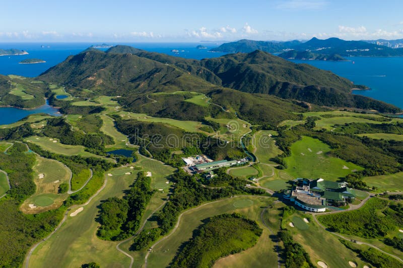 Top view of golf court stock image. Image of summer - 189541641